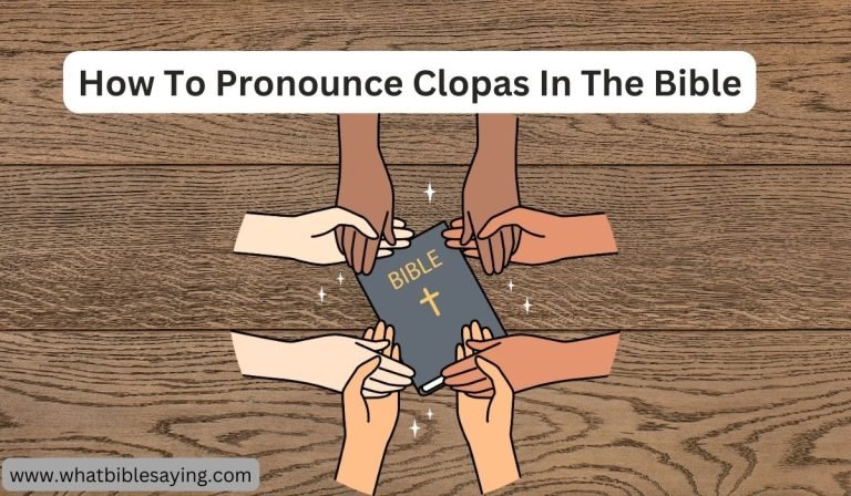 How To Pronounce Clopas In The Bible: Pronouncing Cephas - What Bible ...