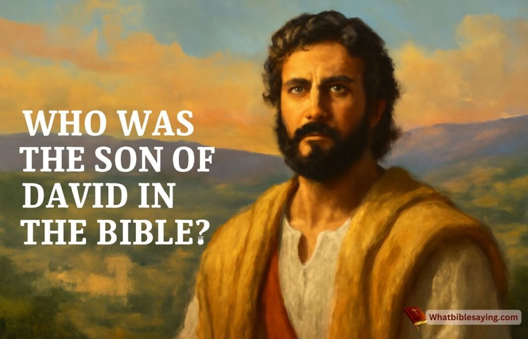 Who Was the Son of David in the Bible? Exploring the Legacy