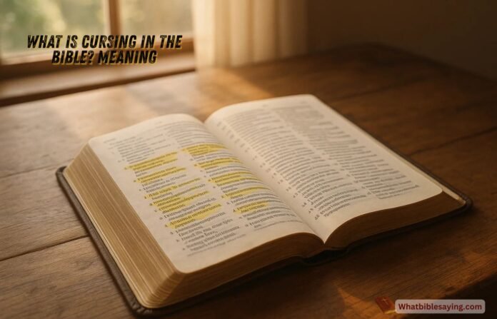 What Is Cursing in the Bible? Meaning and Truth