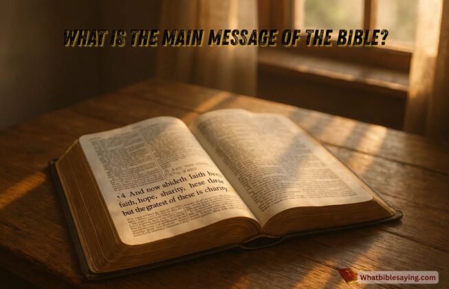 What Is the Main Message of the Bible Explained