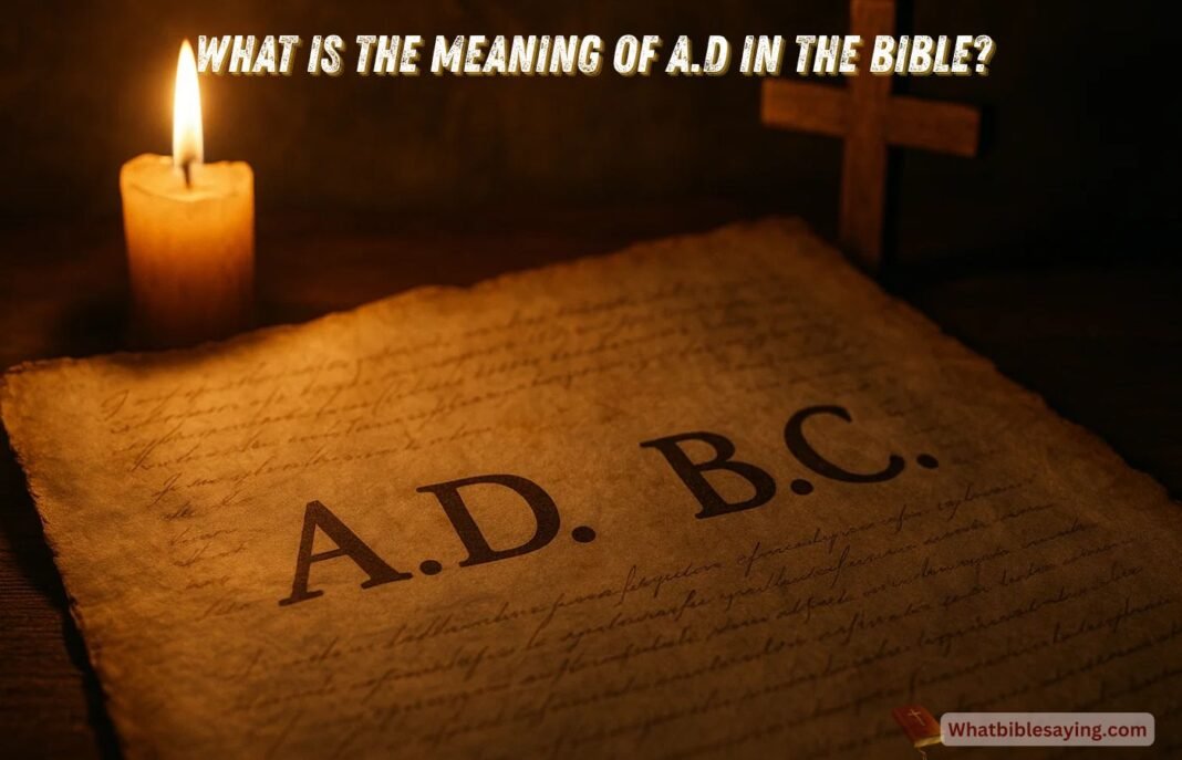 What Is the Meaning of A.D in the Bible for Christians