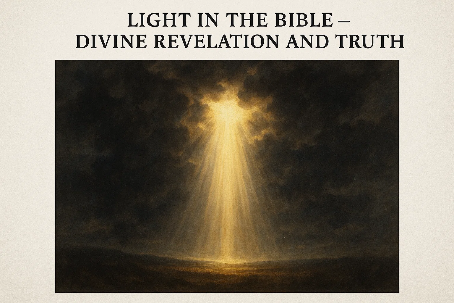 Light in the Bible: Symbolism of Light and Truth Across Scripture ...