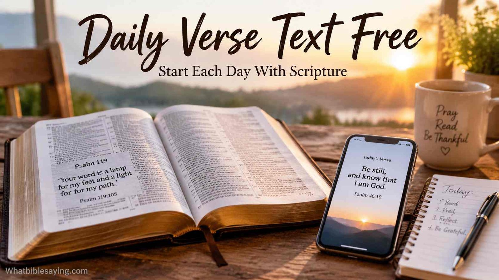 Daily Verse Text Free: Receive Scripture and Encouragement Each Day